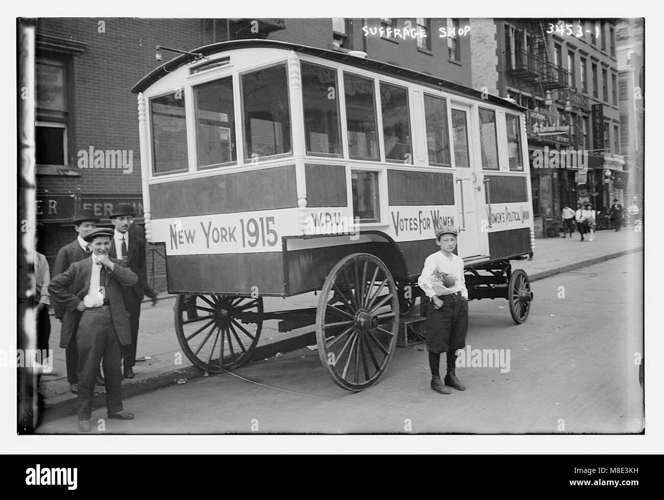 An image of the Suffrage Shop, a store related to the suffrage movement ...