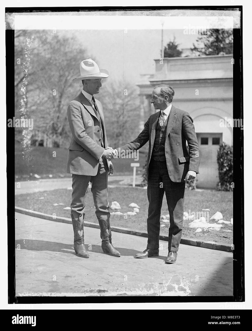 A photo of Tex Austin and Edward T. Clark, captured on April 3, 1924 ...