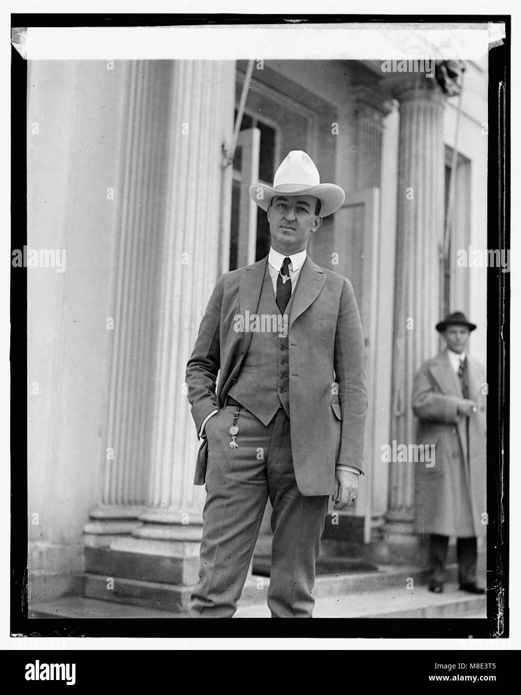 Tex Austin and Edward T. Clark are captured in a historical photograph ...