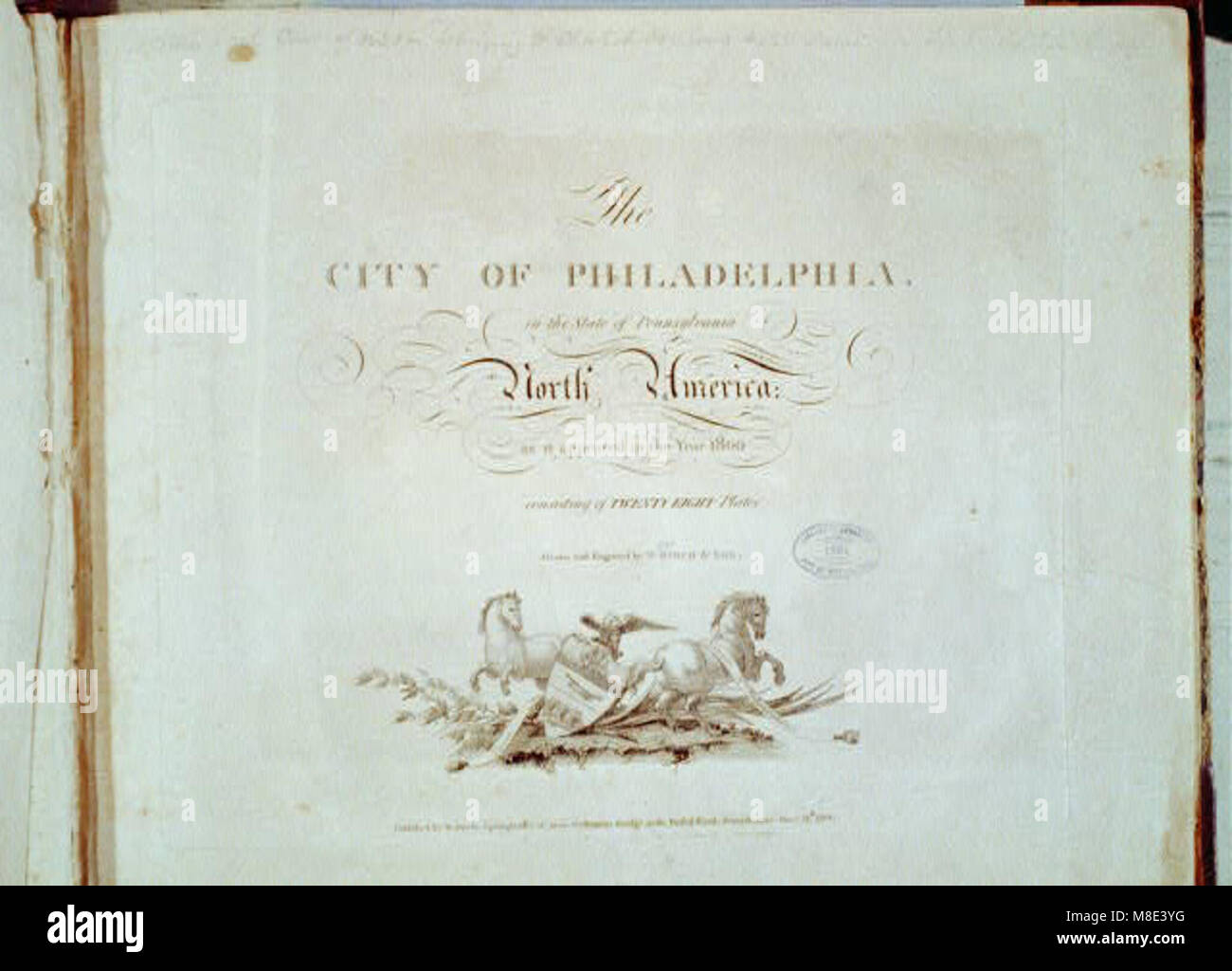 A historical depiction of Philadelphia in the year 1800, showcasing the ...