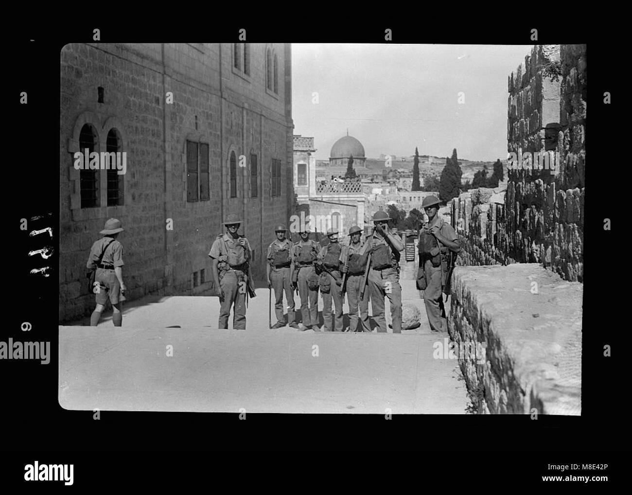 A historic scene depicting the lifting of the siege of Jerusalem, with ...