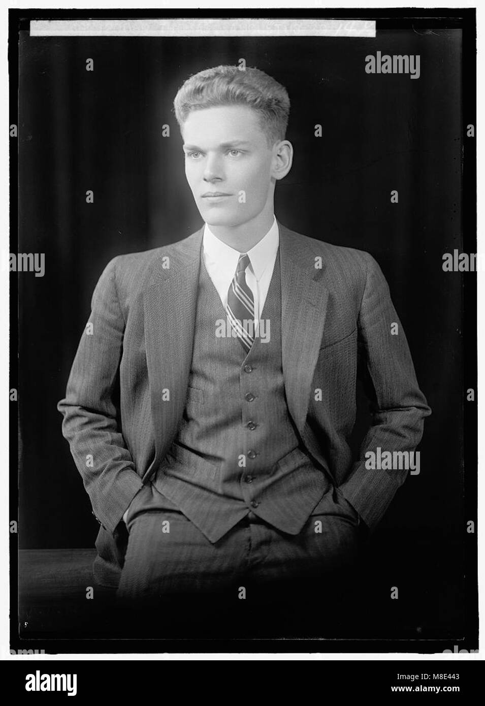 A formal portrait of Augustus H. Thomas, capturing his likeness and ...