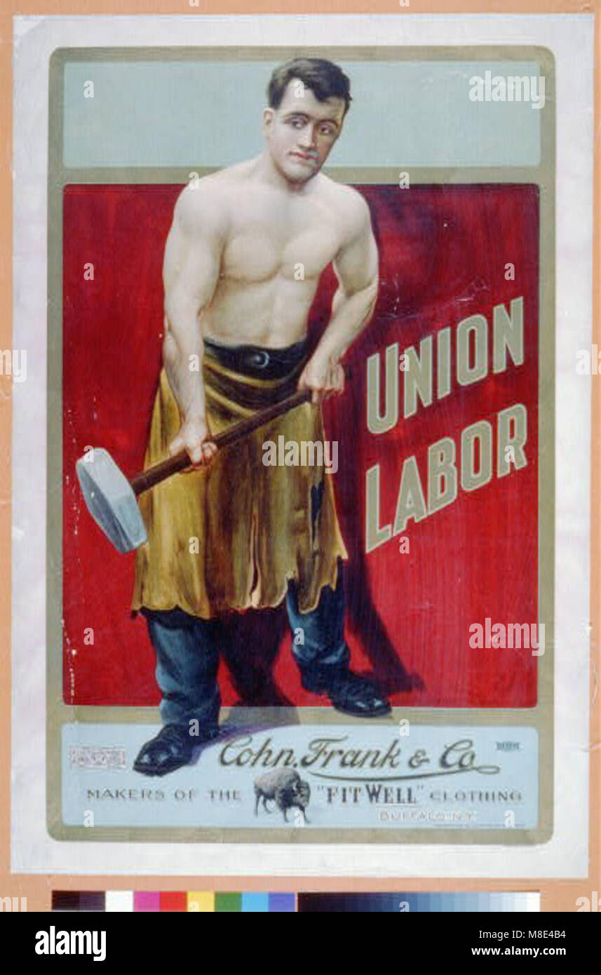 A historical advertisement showcasing the Union labor-made 'Fit Well ...