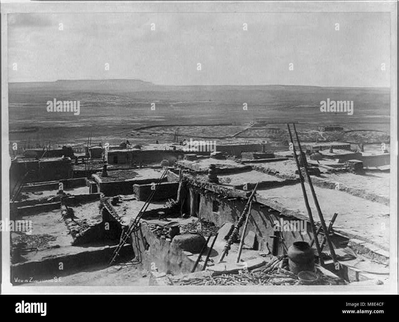 This photograph offers a view of Zuni, New Mexico, facing southeast. It ...