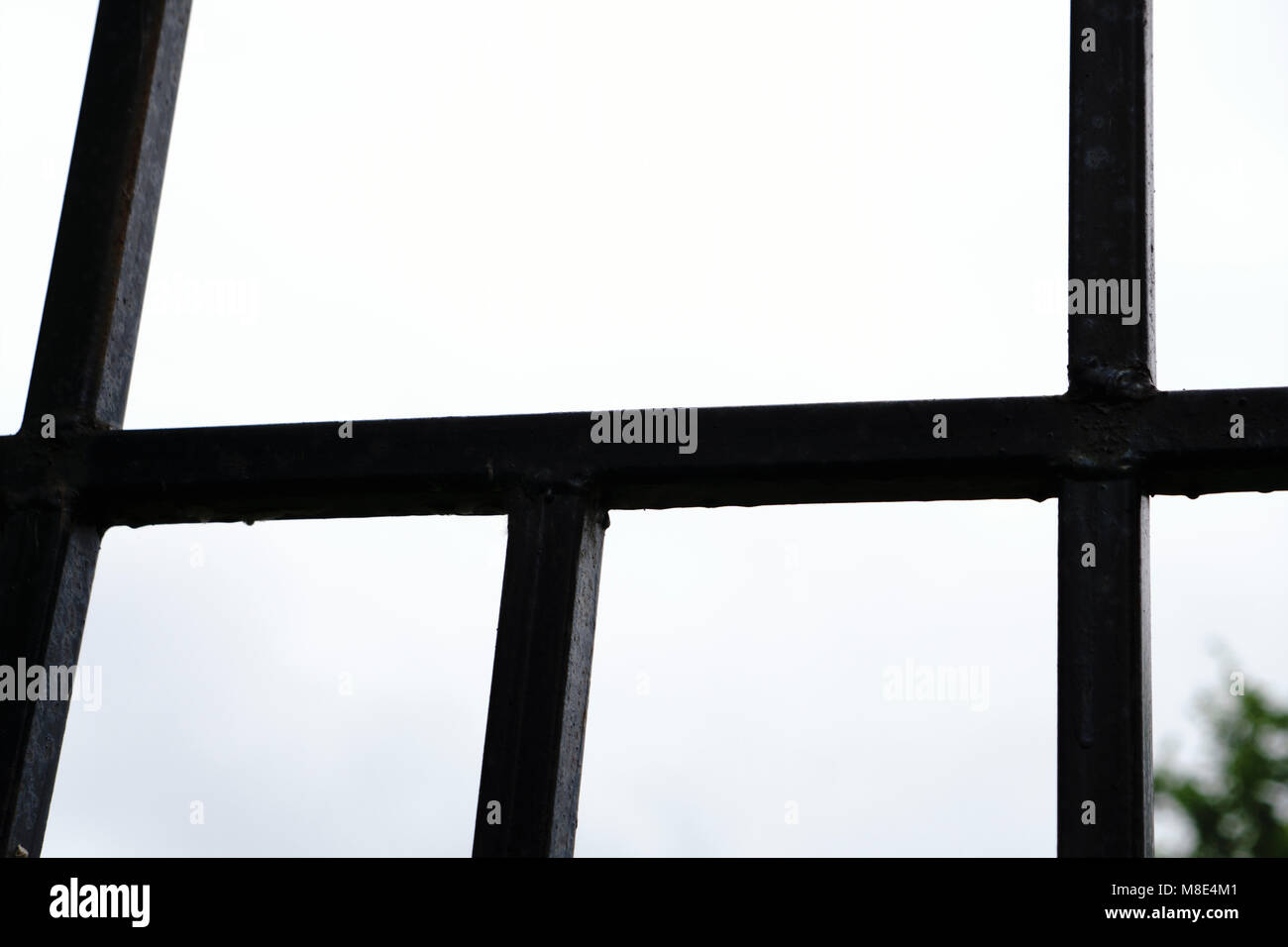 Prison window steel grating hi-res stock photography and images - Alamy