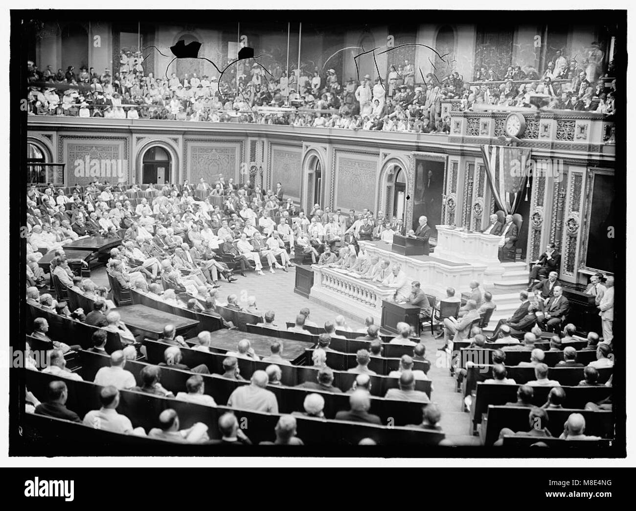 WILSON, WOODROW. ADDRESSING CONGRESS LCCN2016870335 Stock Photo - Alamy