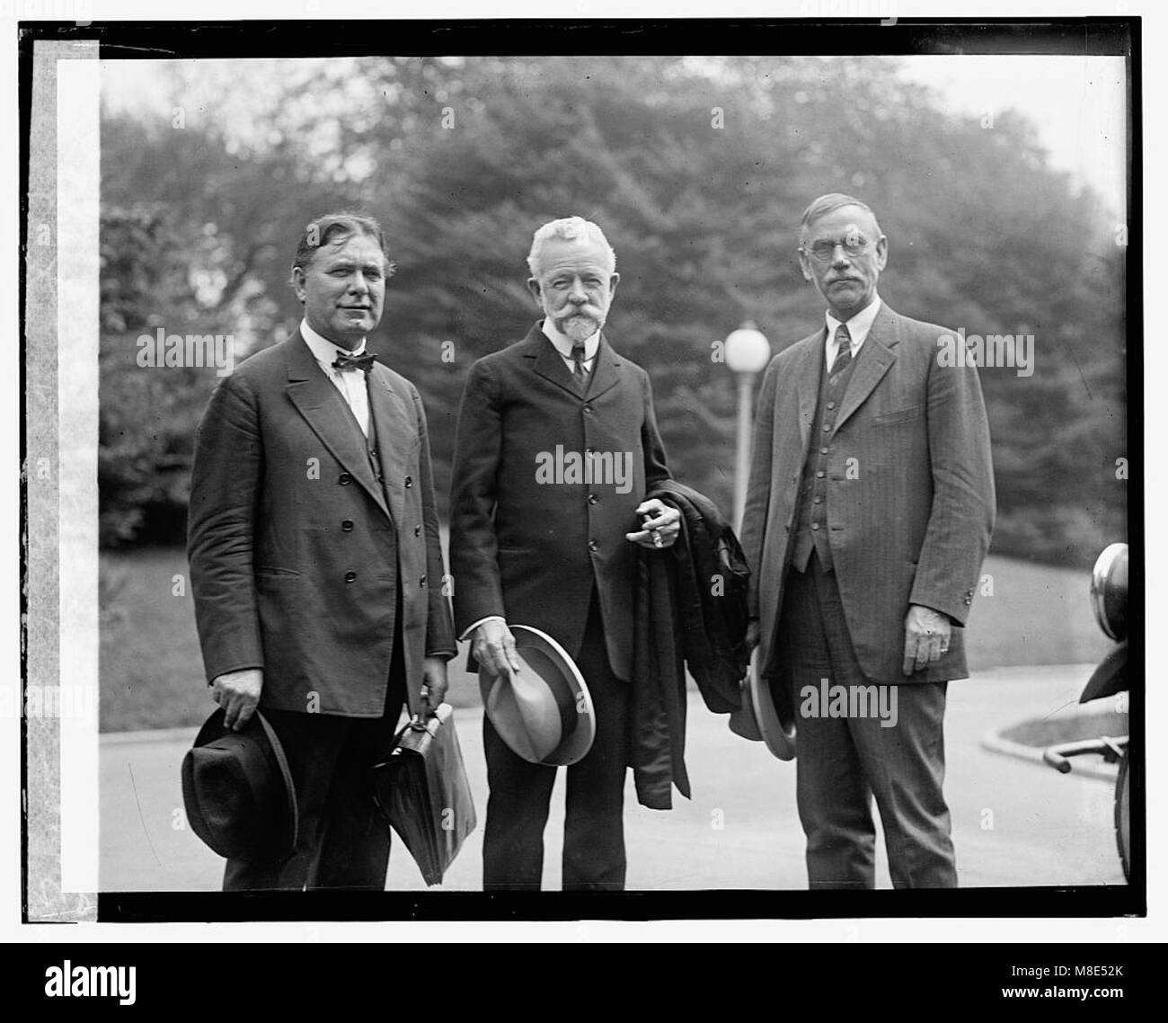 A photograph of U.S. Senators William Borah, Frank Lodge, and Reed ...