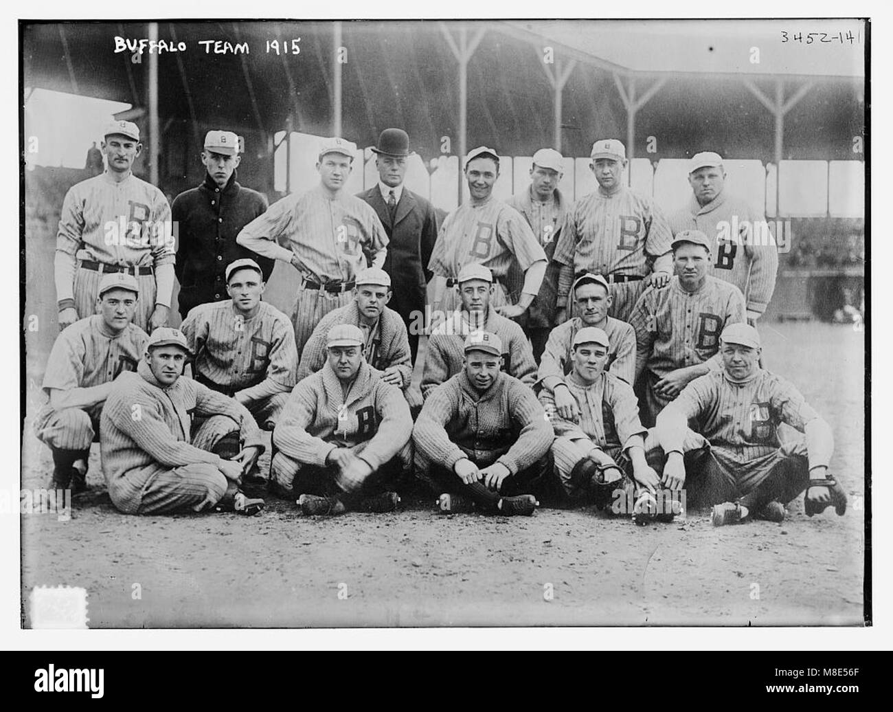 The photograph features the Buffalo team from the International League ...