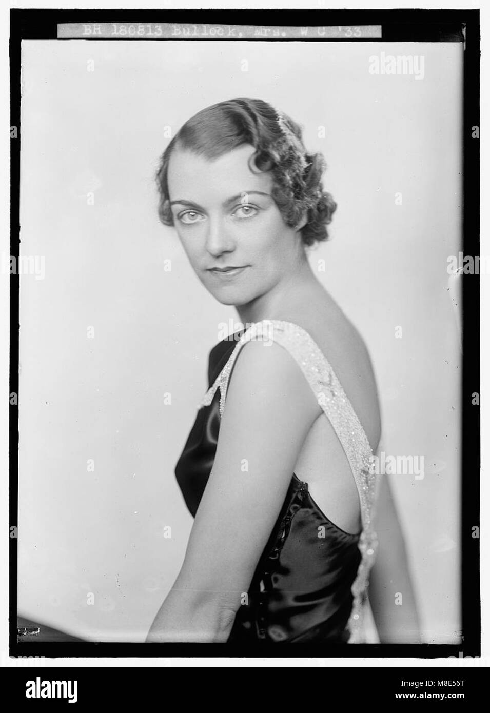 A portrait of Mrs. W.C. Bullock, capturing her likeness and ...