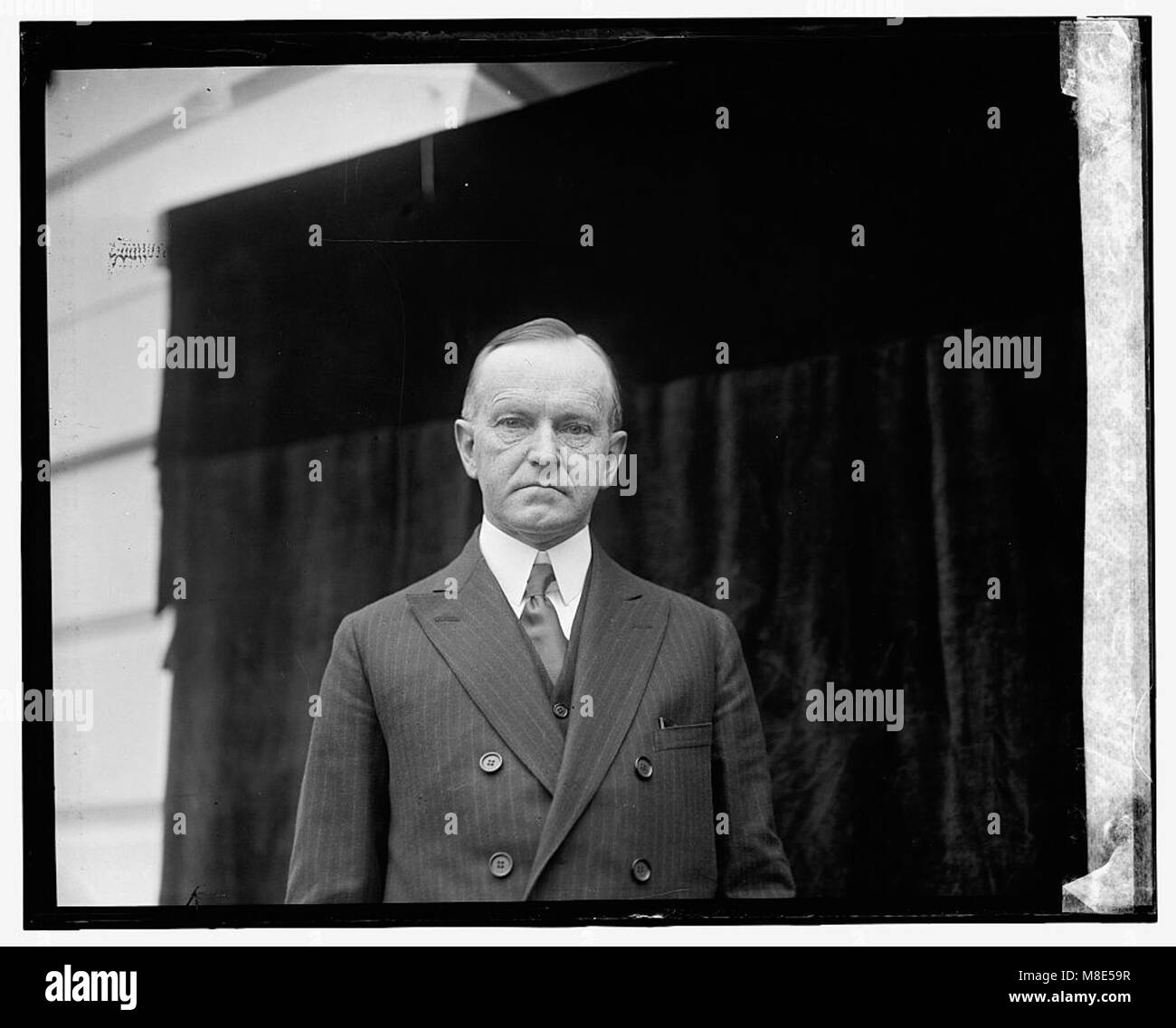 President Calvin Coolidge is shown in this photograph, taken during his ...