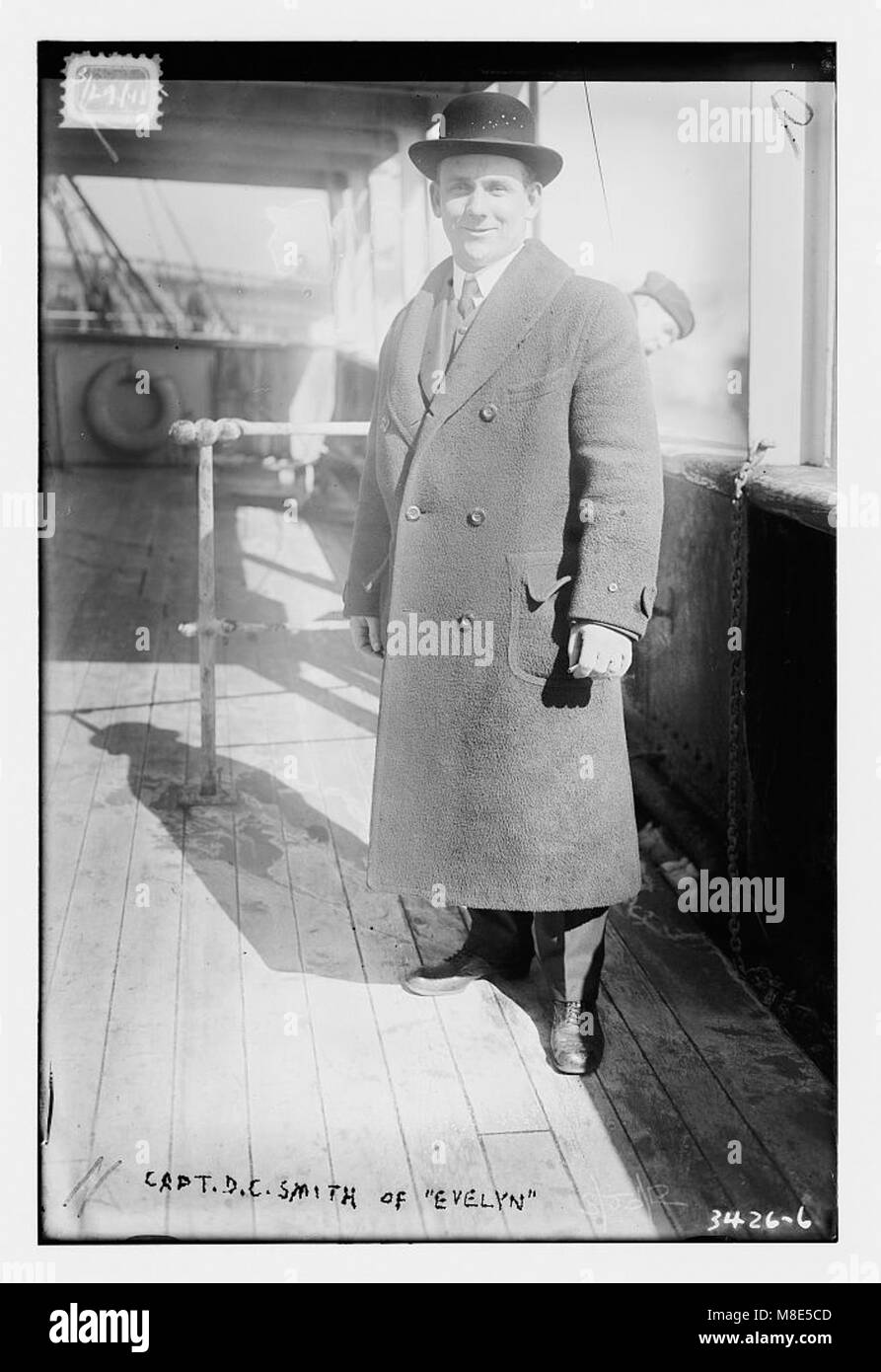 Captain smith and his officers Black and White Stock Photos & Images ...