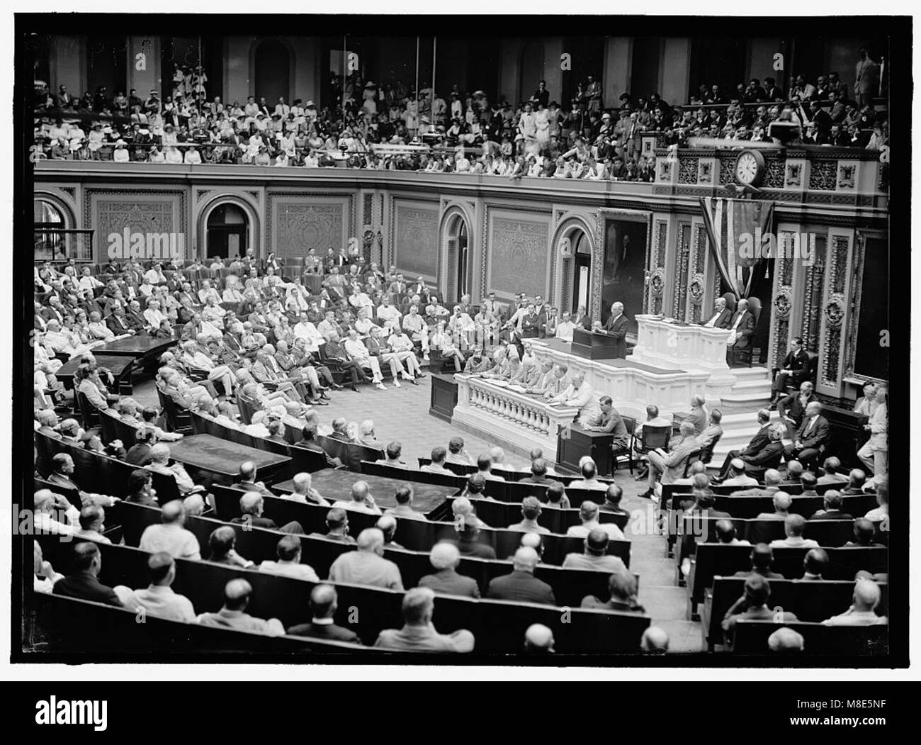 President Wilson addressing Congress on the rising cost of living ...