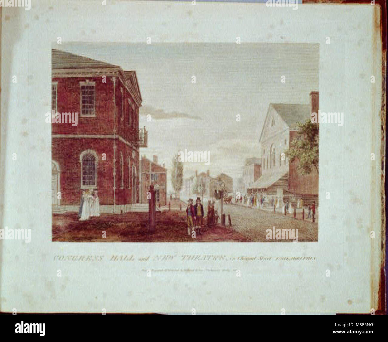 A photograph showing Congress Hall and the New Theatre on Chestnut ...