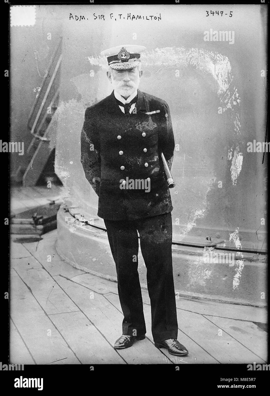 A portrait of Admiral Sir F.T. Hamilton, a prominent British naval ...
