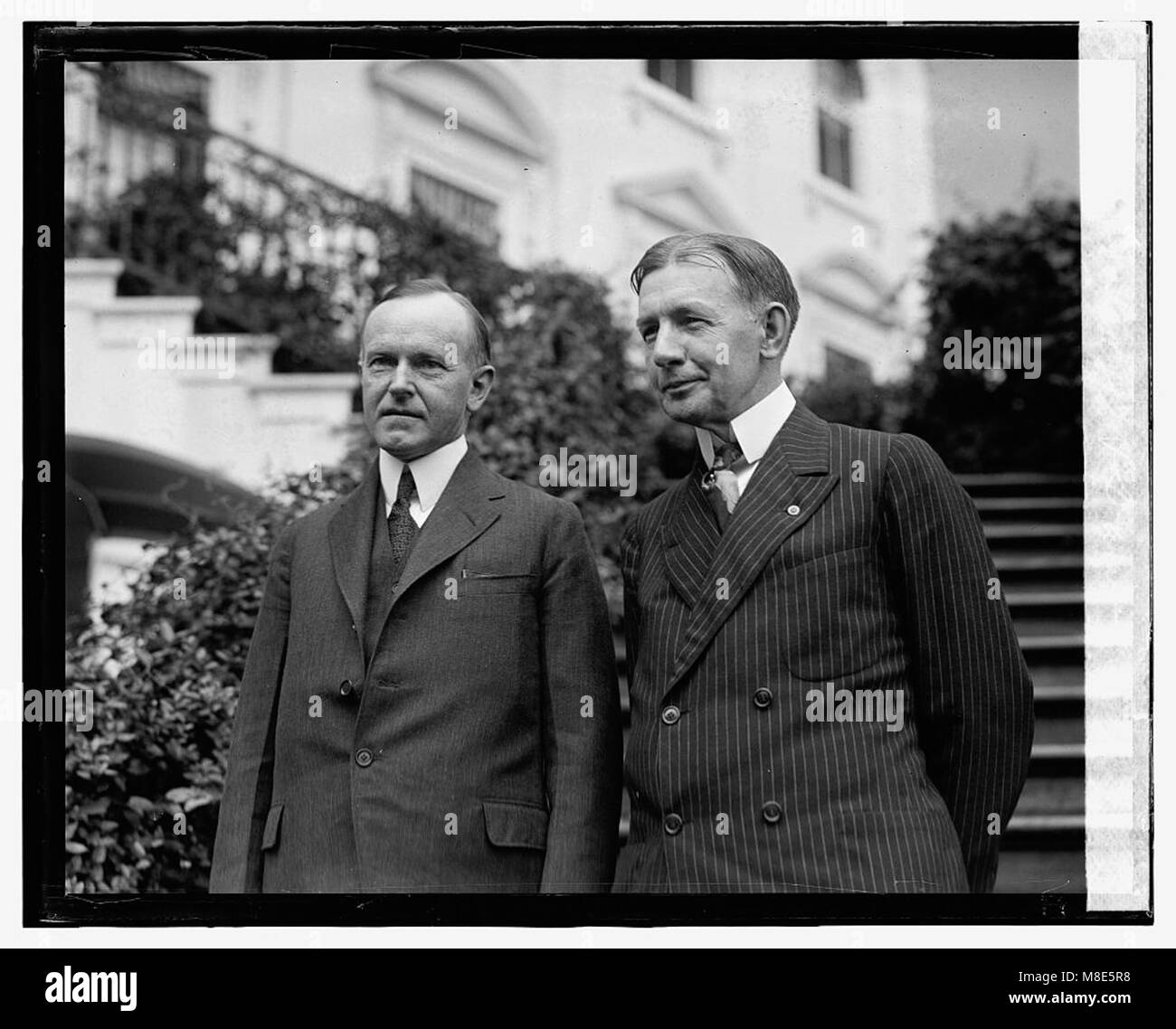 This photo shows President Calvin Coolidge and Vice President Charles ...