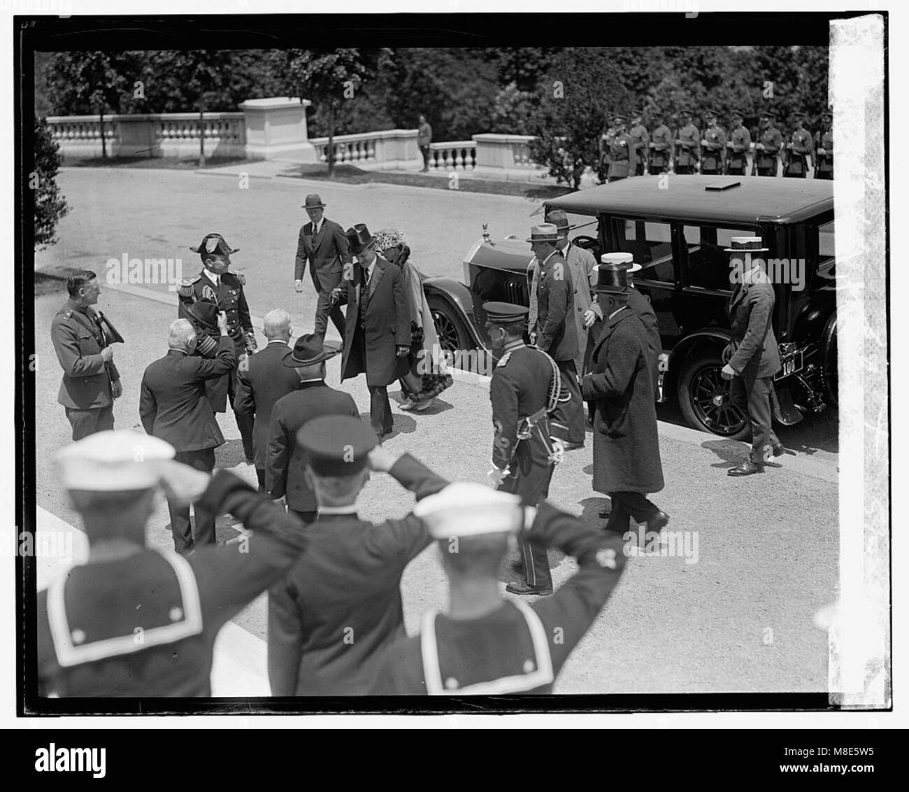 A photograph of President Calvin Coolidge at Arlington National ...
