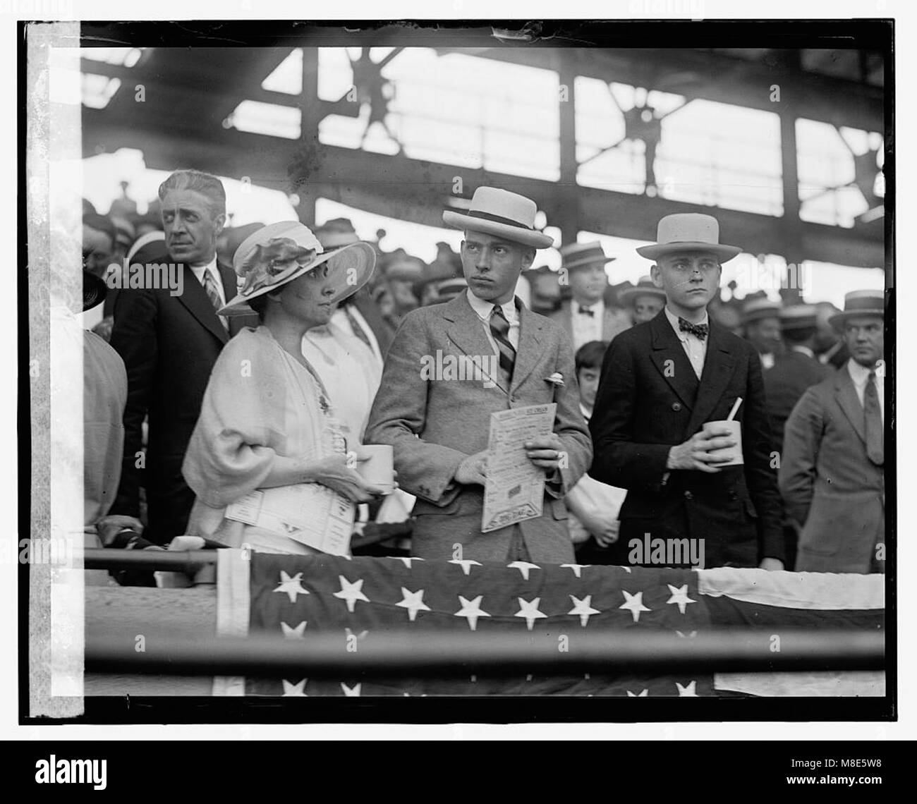 President Calvin Coolidge is pictured at a baseball game on June 26 ...