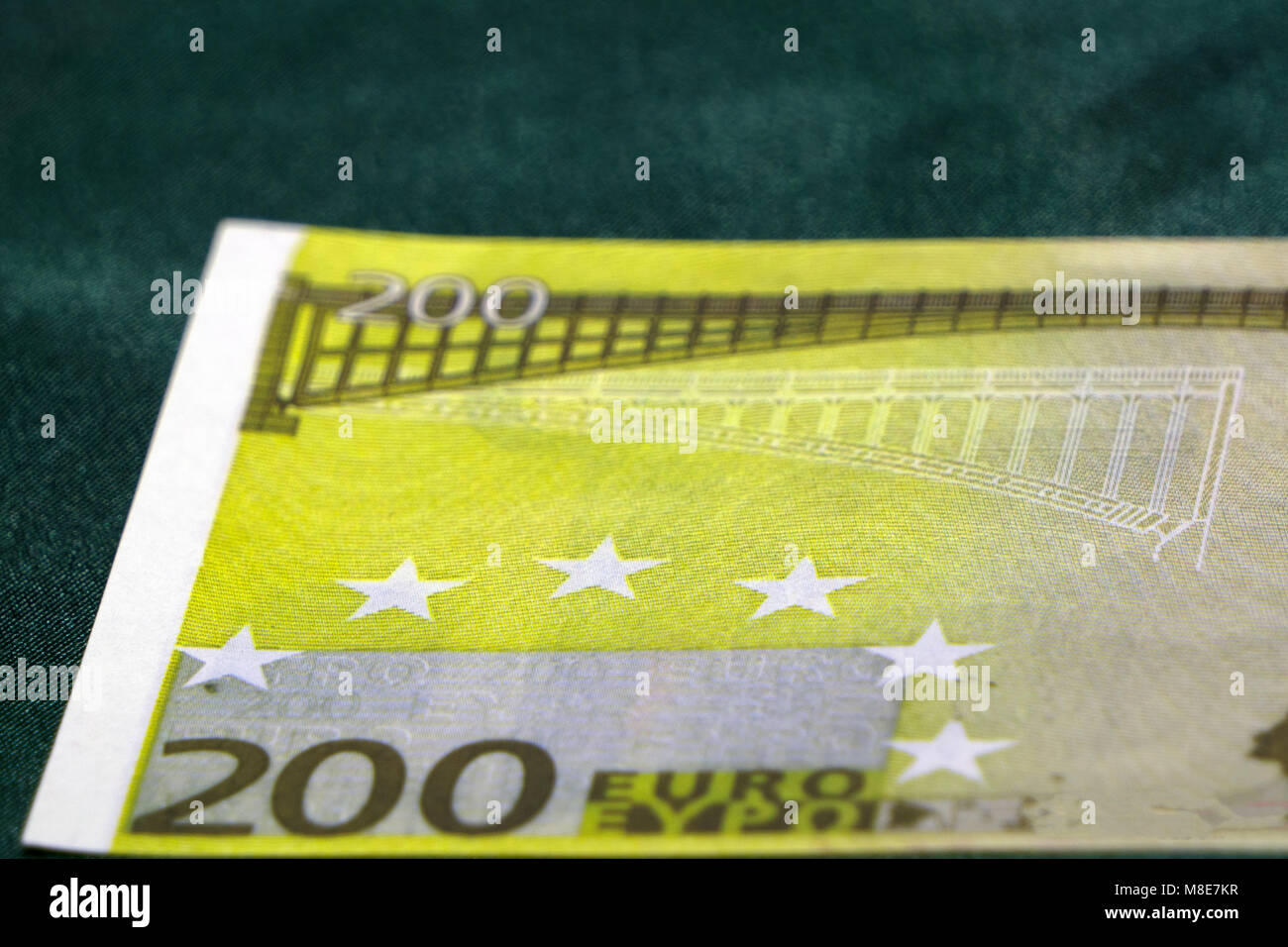 Close-up of 200 euro banknote Stock Photo - Alamy