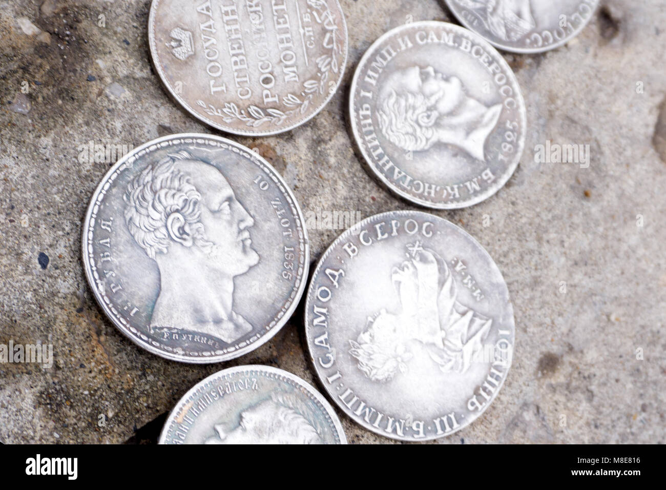 Ancient coin of the Roman Empire Stock Photo - Alamy