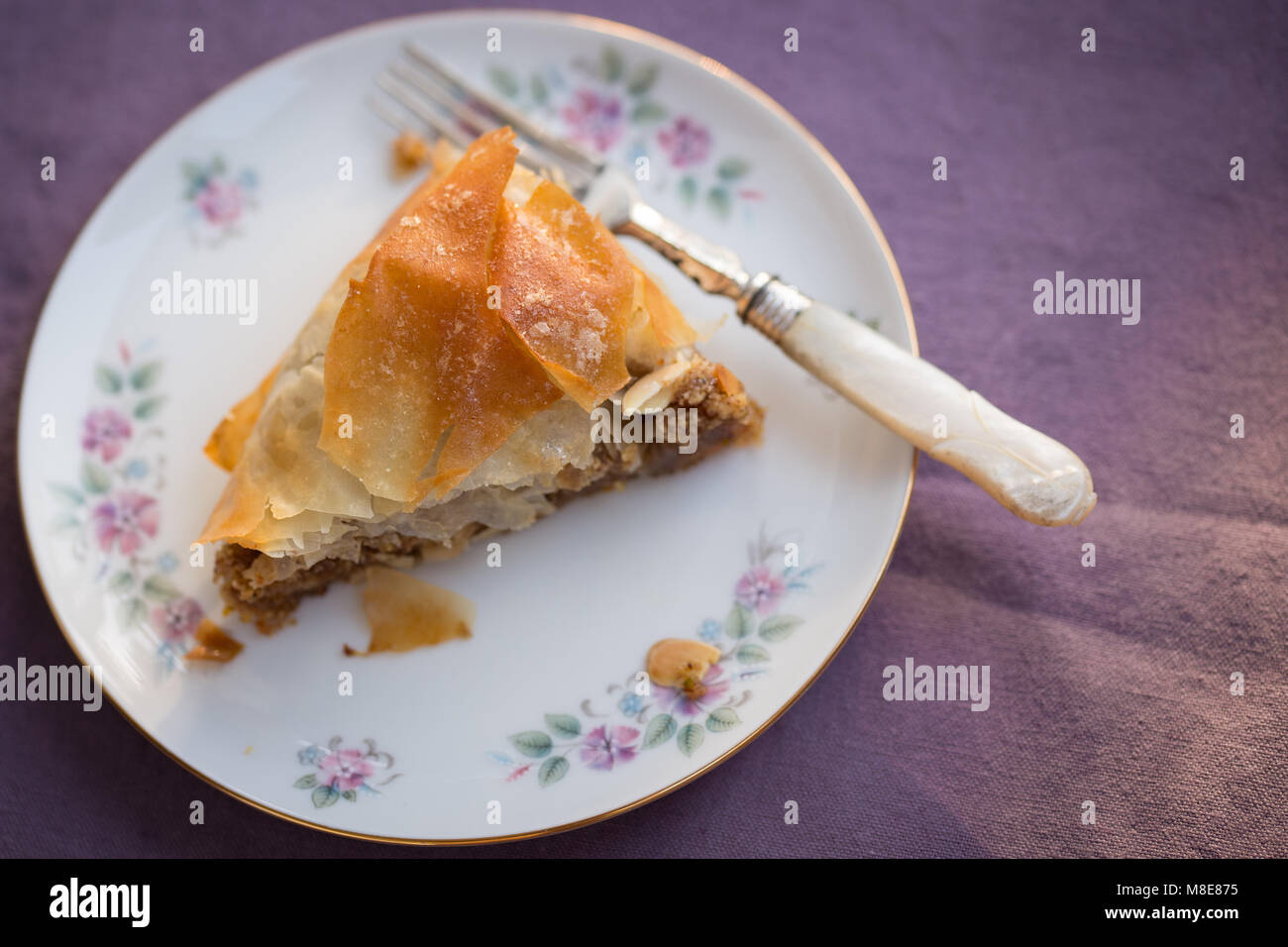 home made M'Hencha cake Stock Photo - Alamy