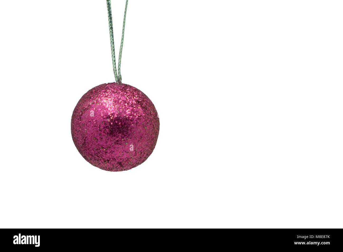 Beautiful purple christmas bauble Cut Out Stock Images & Pictures - Alamy