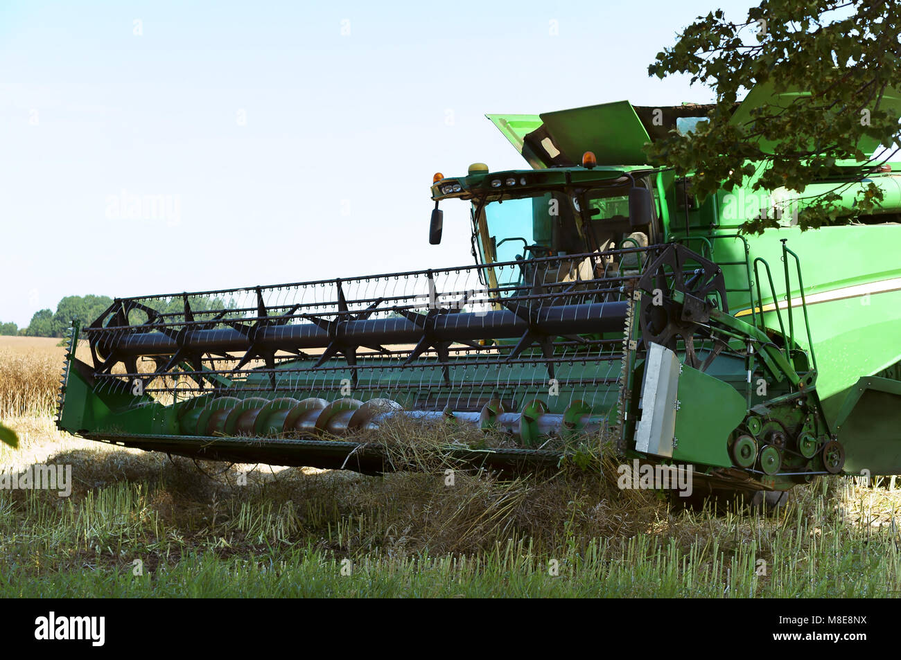 agricultural machine operate in the field, grain harvesting machines ...