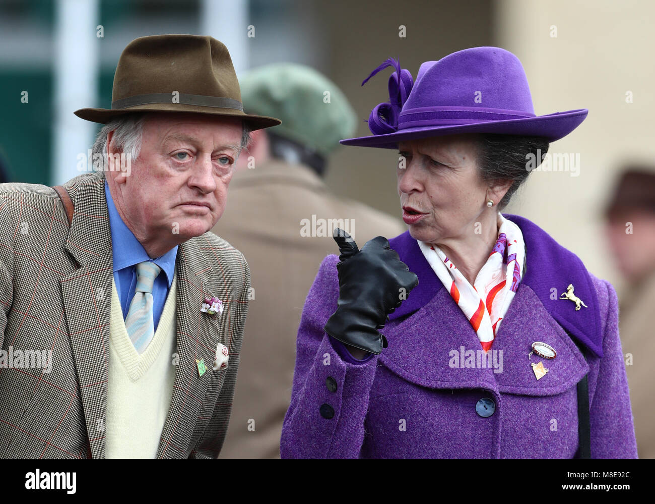 The Princess Royal during Gold Cup Day of the 2018 Cheltenham Festival ...