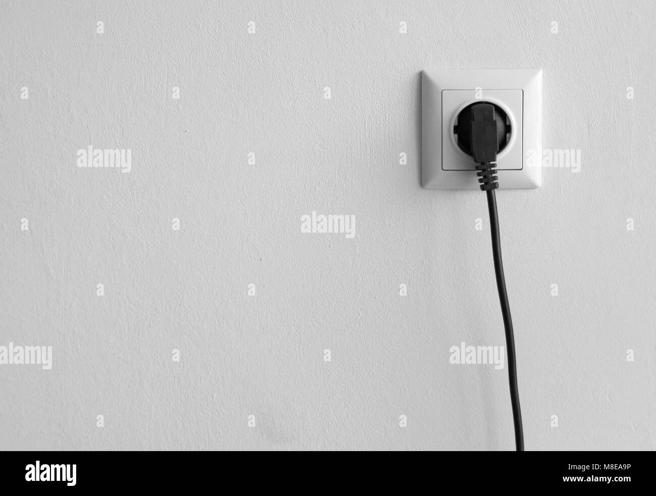 Home power outlet in the wall Stock Photo - Alamy