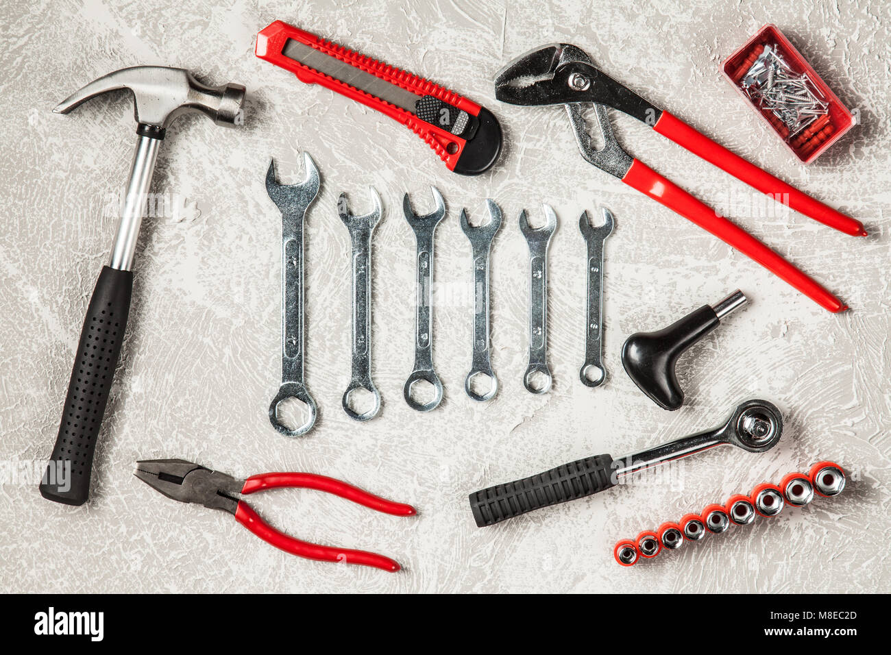 DIY Tools set Stock Photo - Alamy