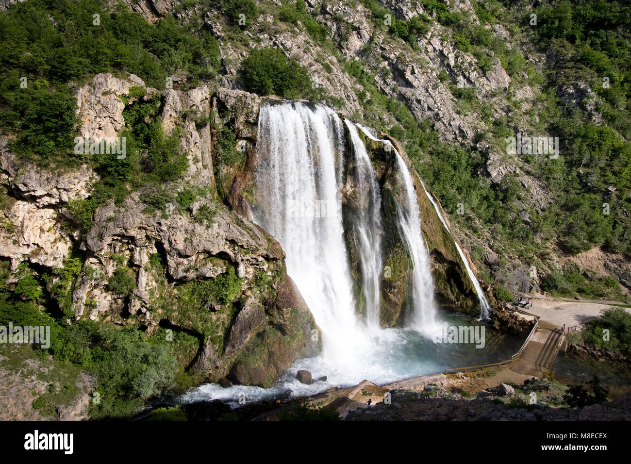 Krcic waterfall, near town Knin in Croatia Stock Photo - Alamy