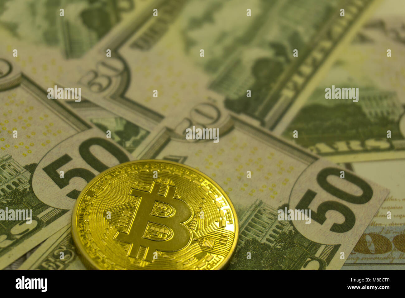 Digital cryptocurrency gold bitcoin, electronic computer component and ...