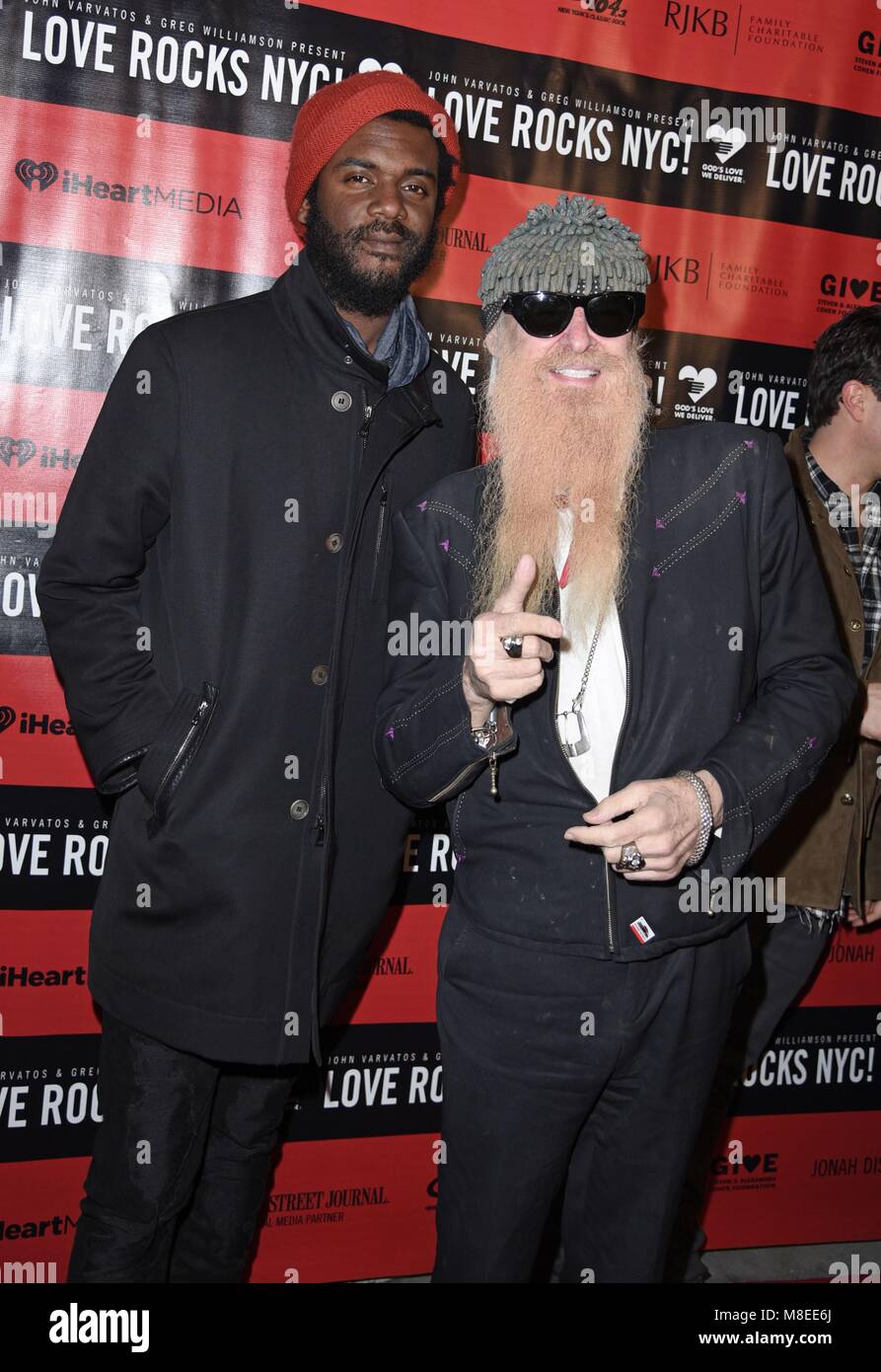 New York, NY, USA. 15th Mar, 2018. Gary Clark Jr., Billy Gibbons in ...
