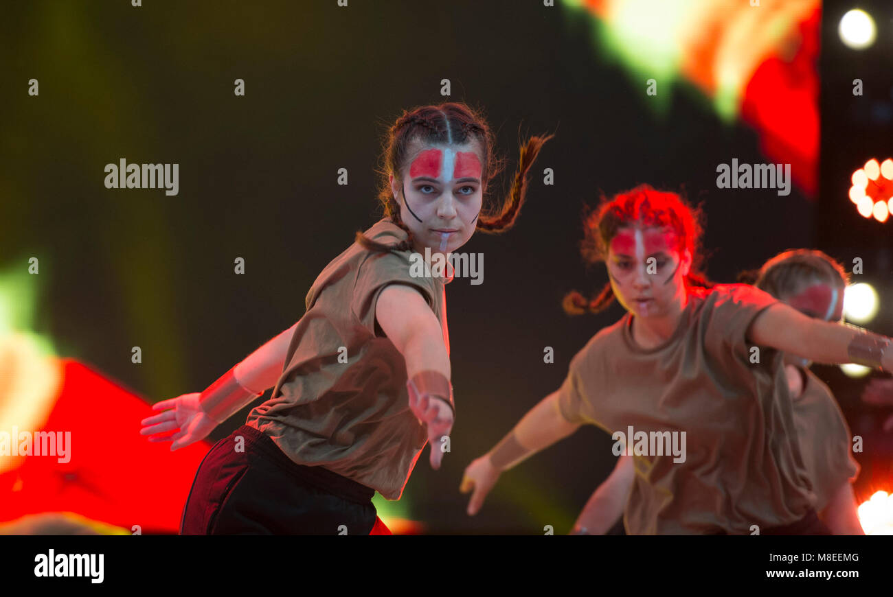 ExCel, London, UK. 16 March 2018. Move It dance event opens from 16-18 ...