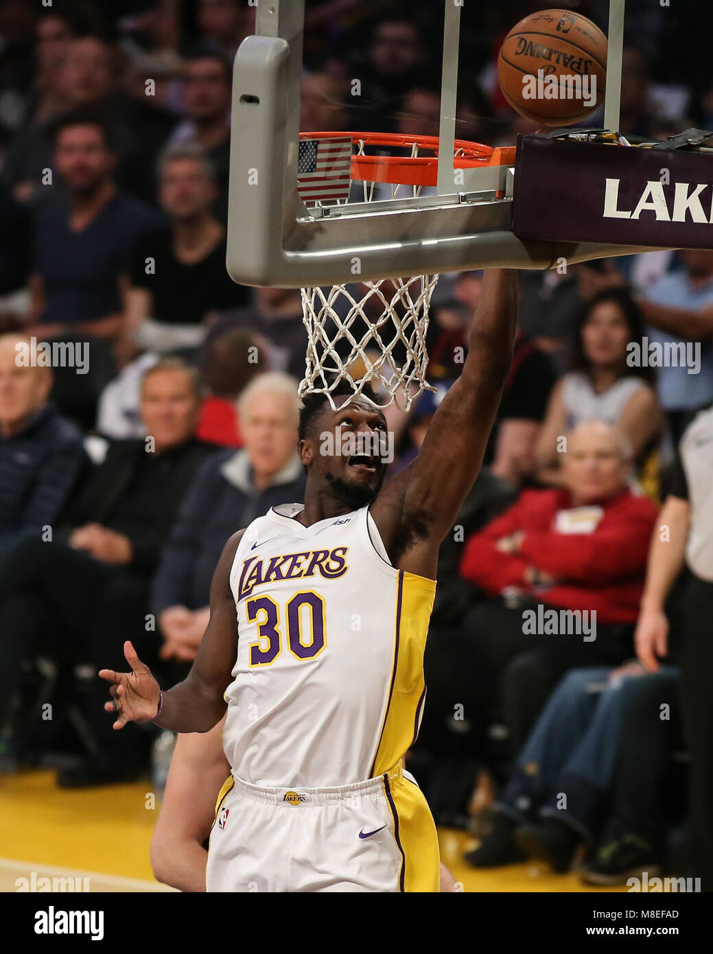 Los Angeles, CA, USA. 11th Mar, 2018. Los Angeles Lakers forward Julius ...