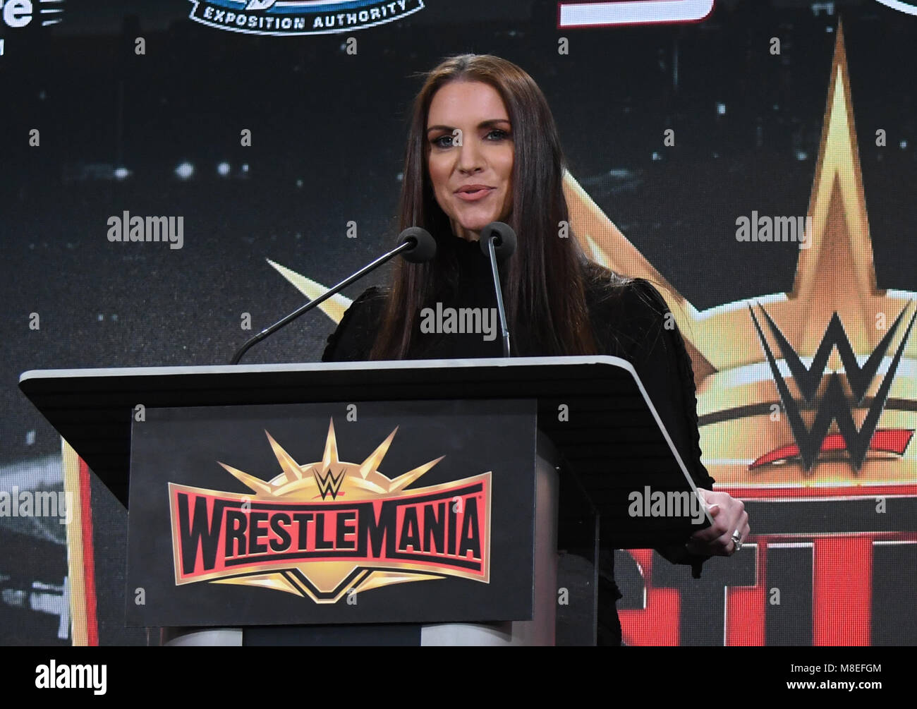 East Rutherford, NJ, USA. 16th Mar, 2018. Stephanie McMahon at the ...
