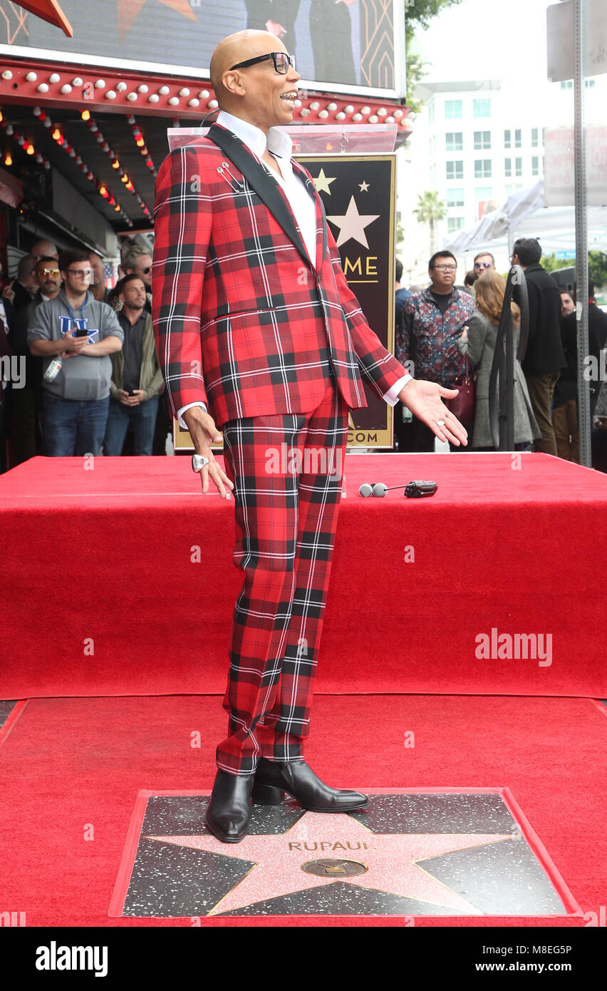 Los Angeles, Ca, USA. 16th Mar, 2018. RuPaul pictured at the ceremony ...