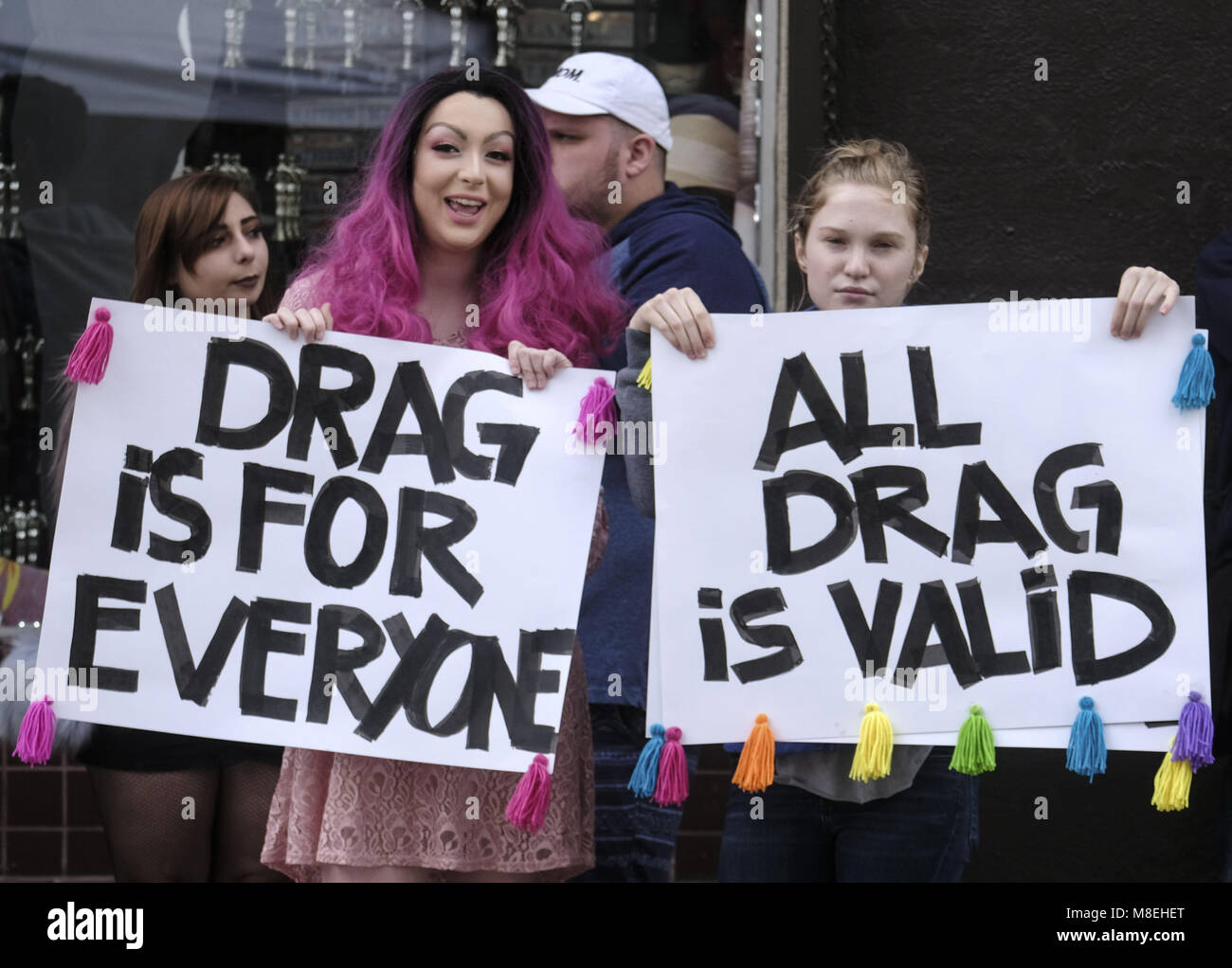 Los Angeles, California, USA. 16th Mar, 2018. Fans attend Rupaul's ...