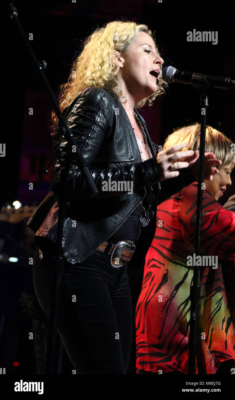 New York City, New York, USA. 15th Mar, 2018. Singer AMY HELM performs ...