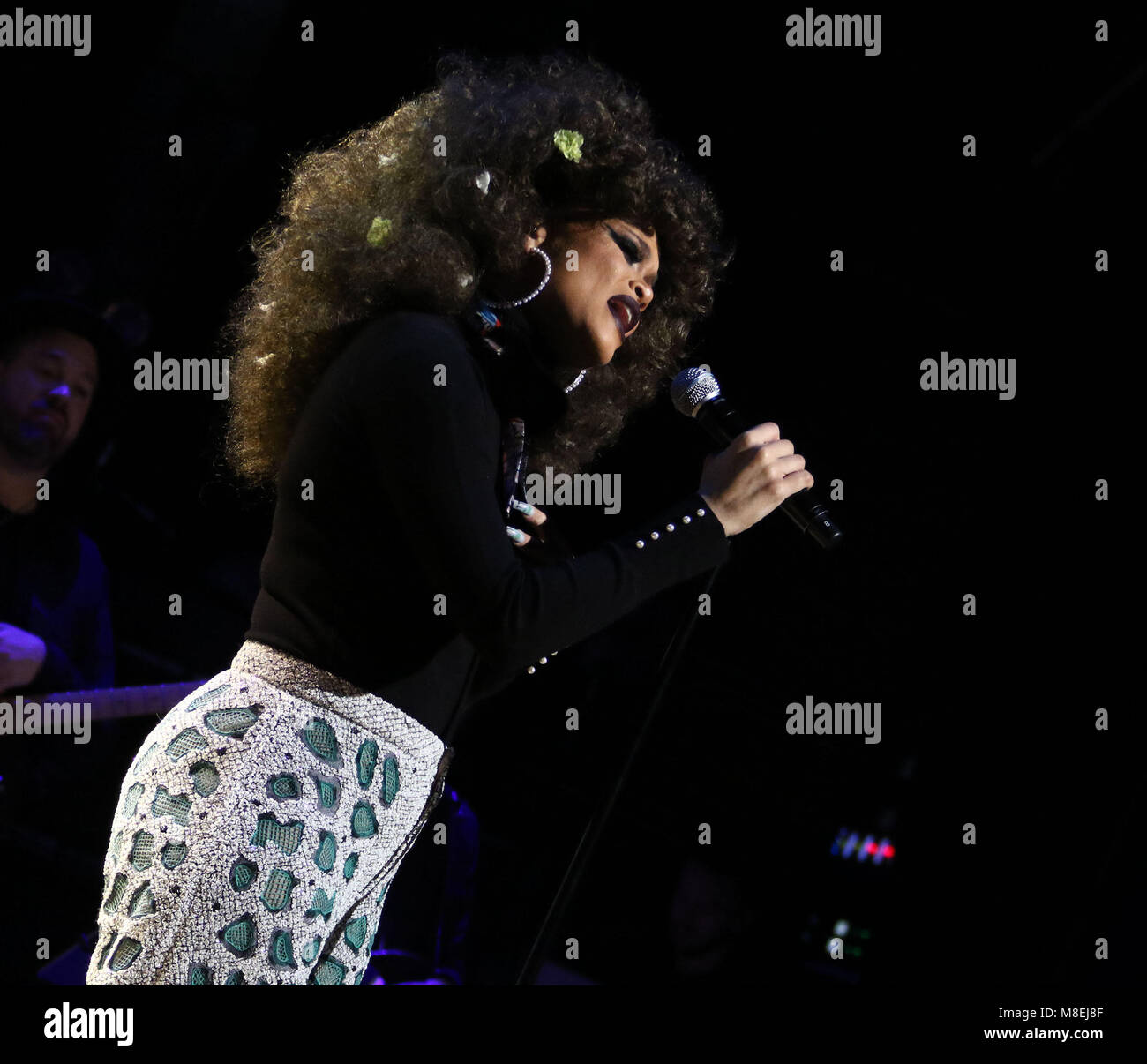 New York City, New York, USA. 15th Mar, 2018. Singer ANDRA DAY performs ...