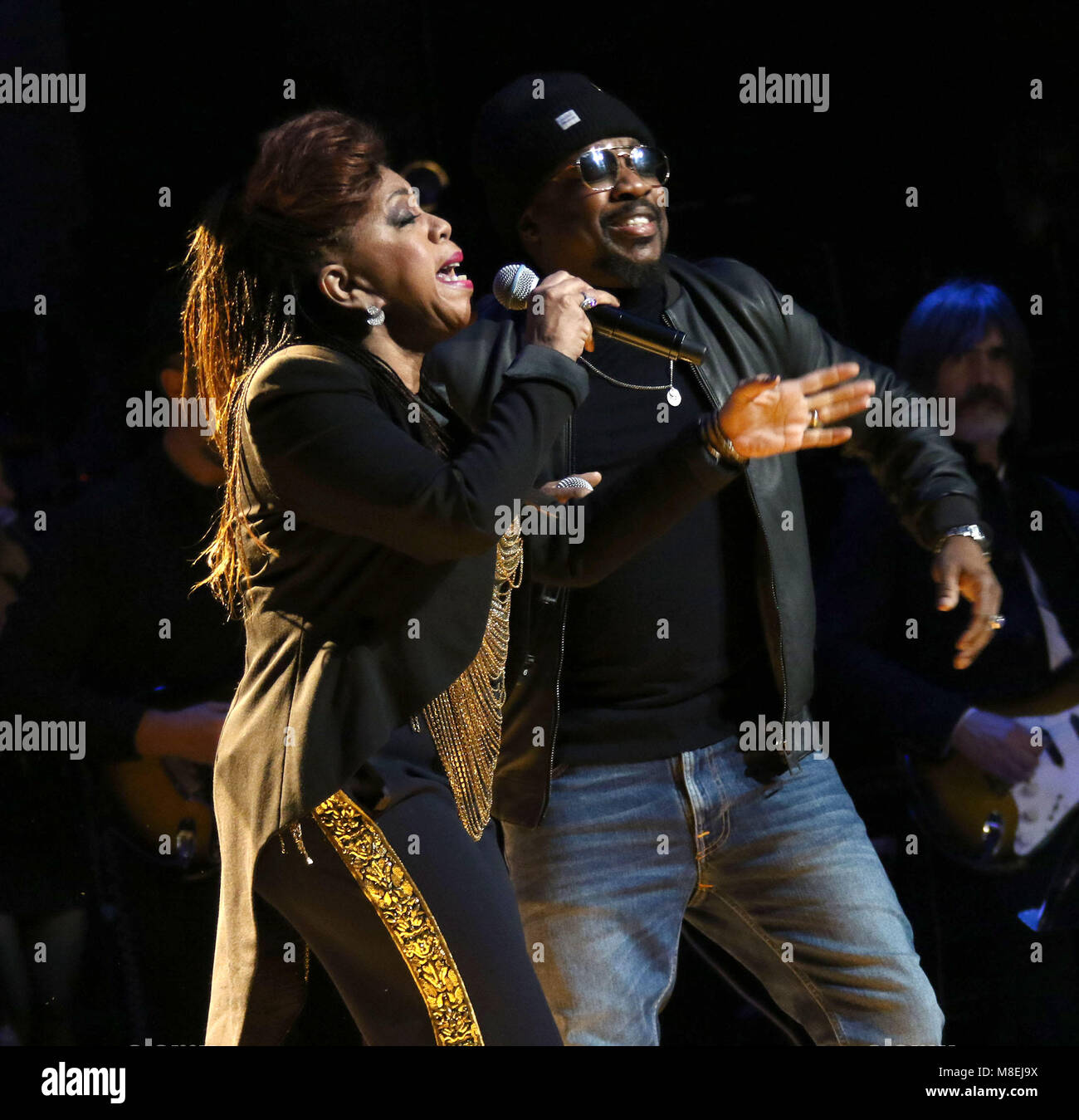 New York City, New York, USA. 15th Mar, 2018. Singers VALERIE SIMPSON ...