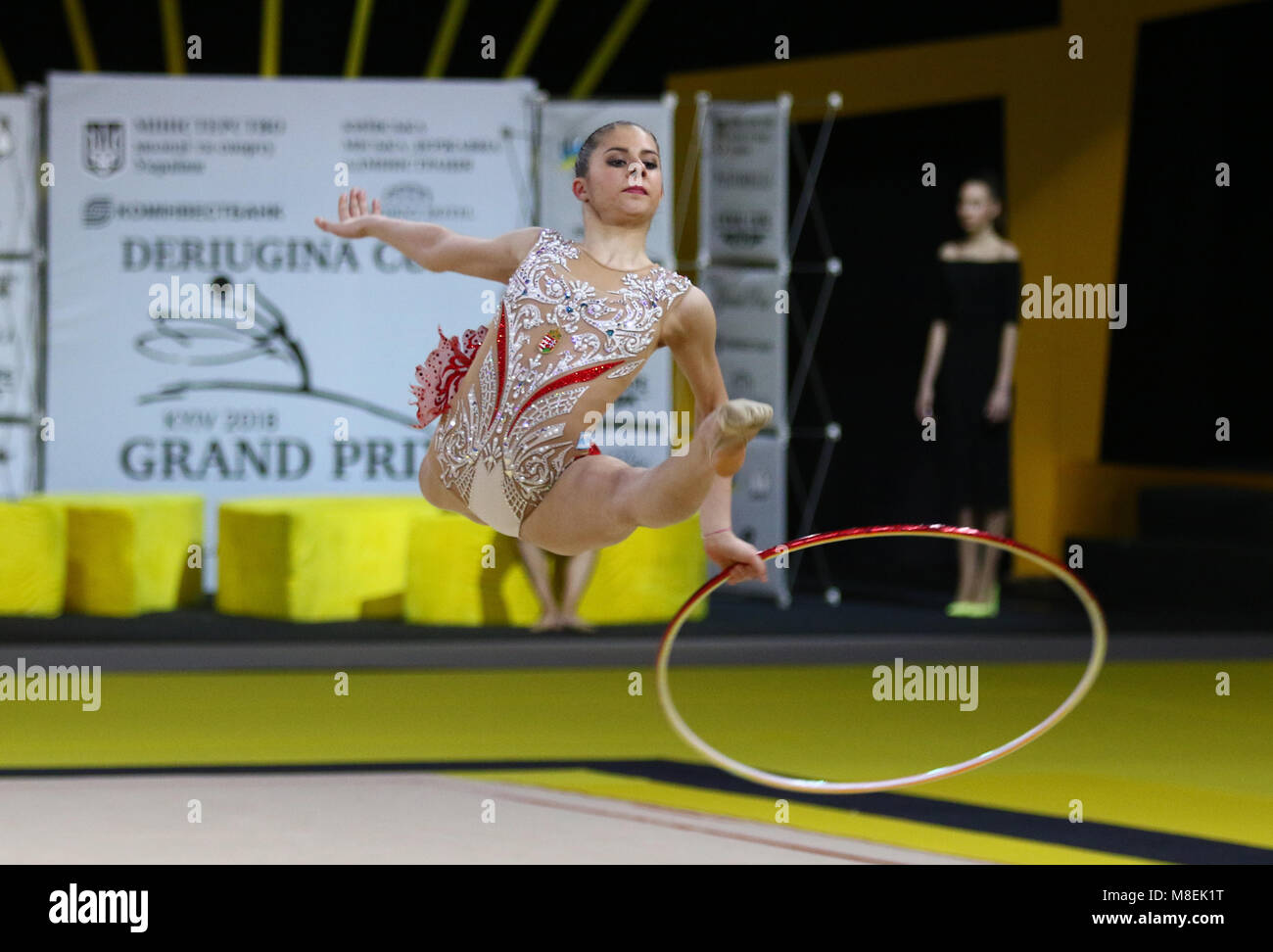 Kiev, Ukraine. 16th March, 2018. Rhythmic gymnast Fanni Pigniczki of ...