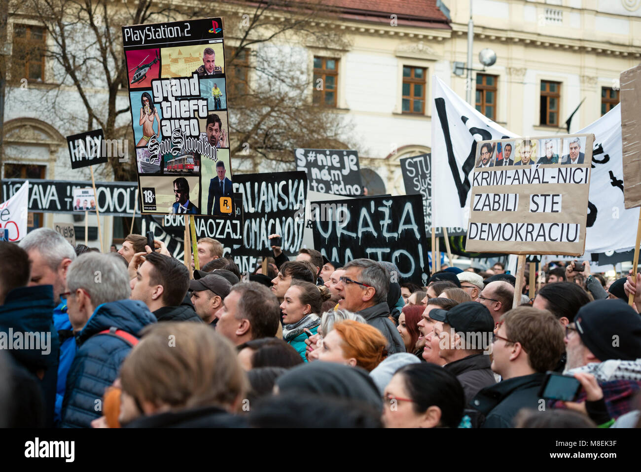 Corruption protest signs High Resolution Stock Photography and Images ...