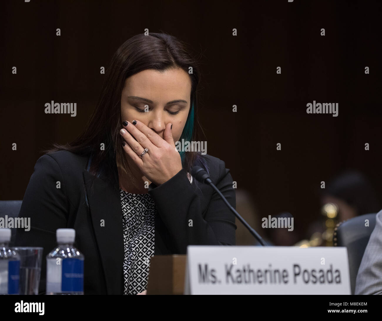 Washington, United States Of America. 14th Mar, 2018. School teacher ...