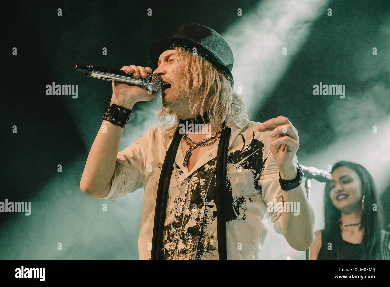 Switzerland, Bern - March 16, 2018. The Swiss hard rock band Gotthard ...