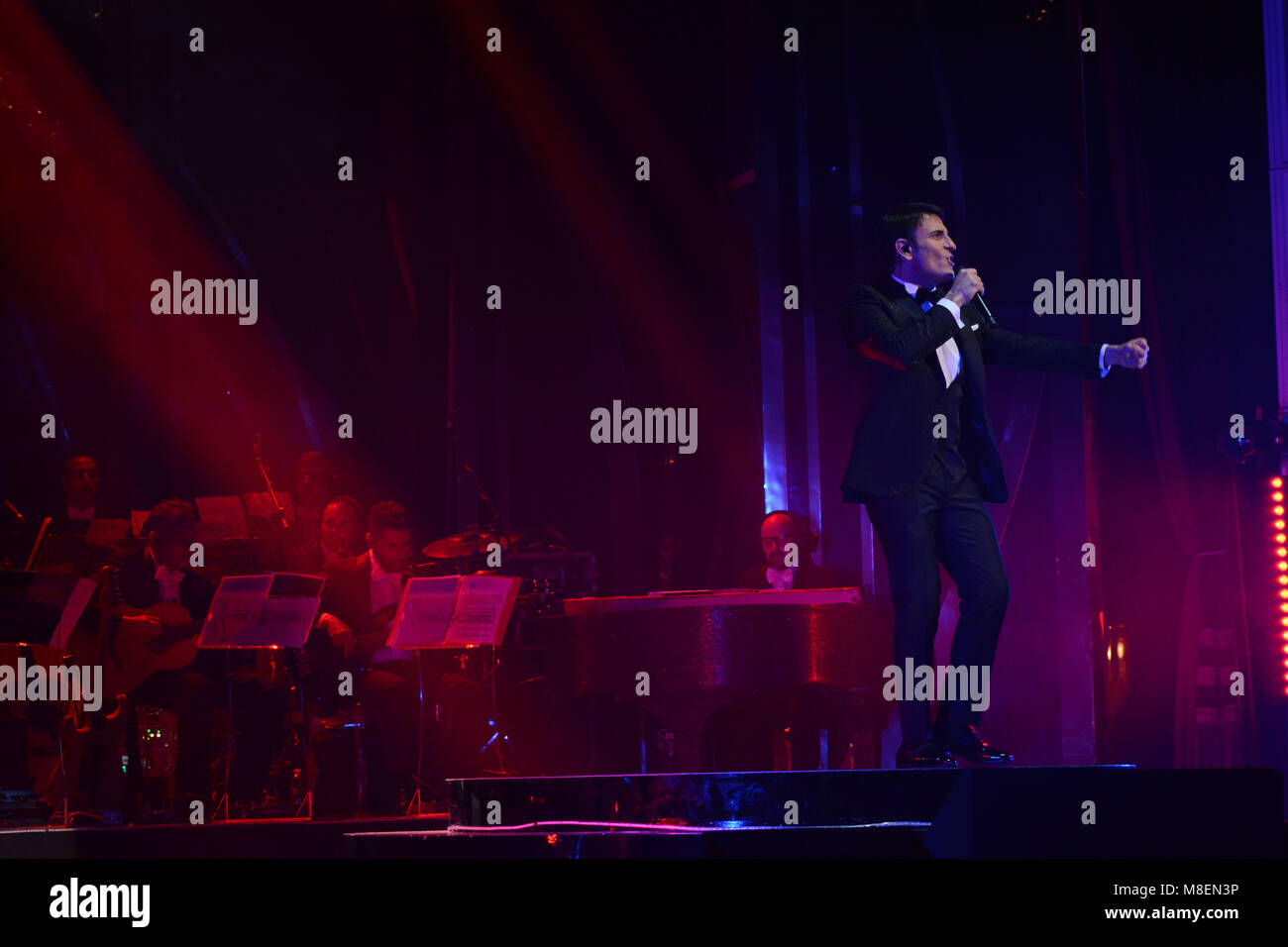 Naples, Italy. 16th Mar, 2018. Sal Da Vinci, Italian singer and actor ...