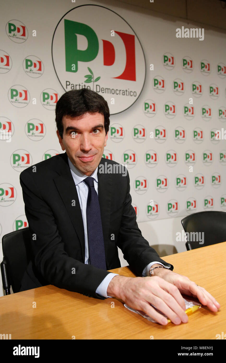 The new secretary of Italian Democratic Party Maurizio Martina Roma 18 ...