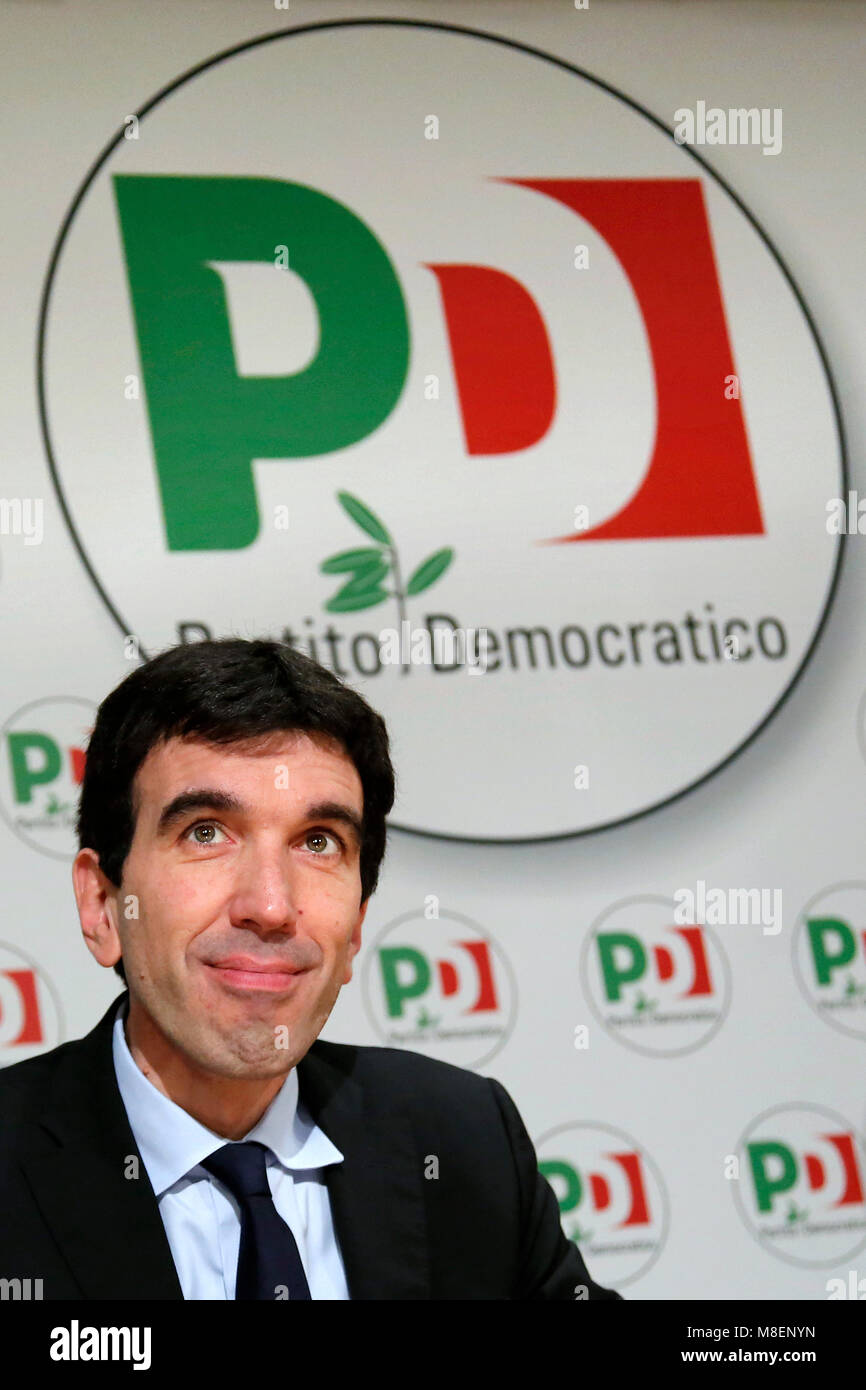 The new secretary of Italian Democratic Party Maurizio Martina Roma 18 ...