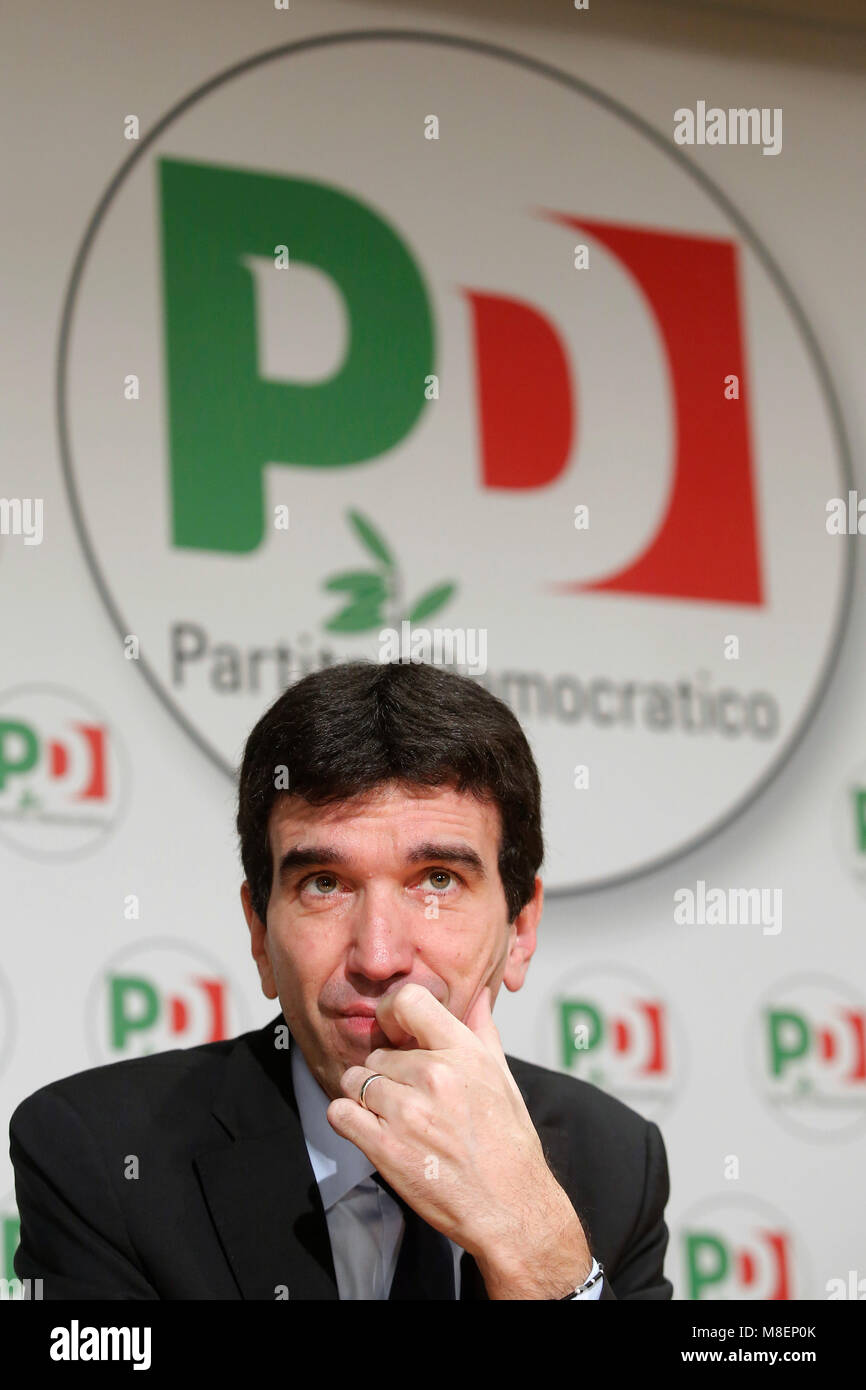 The new secretary of Italian Democratic Party Maurizio Martina Roma 18 ...