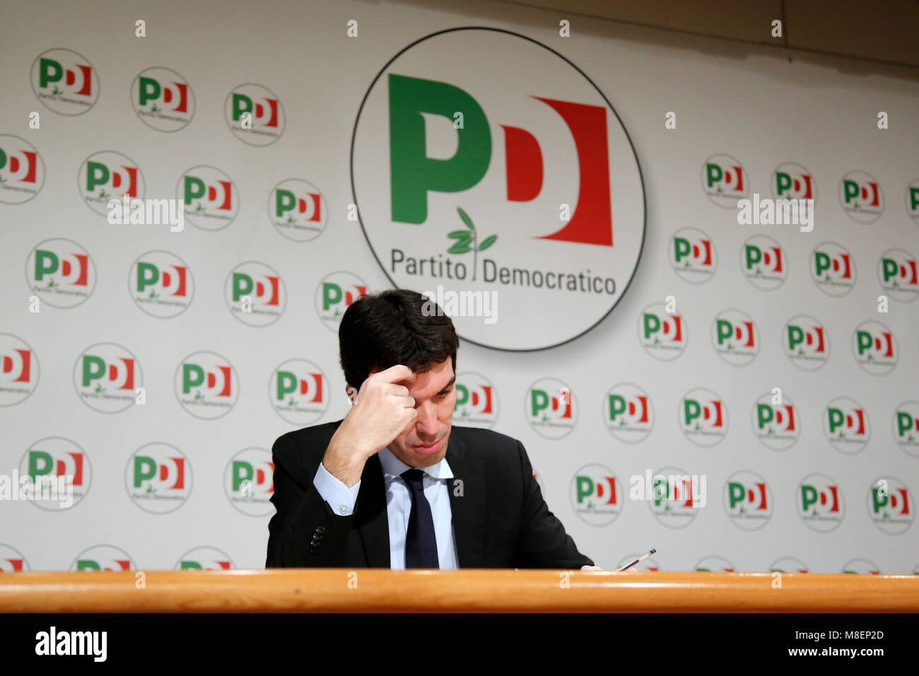 The new secretary of Italian Democratic Party Maurizio Martina Roma 18 ...
