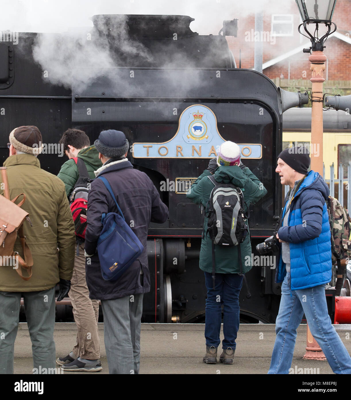 Steam funnel railway locomotive hi-res stock photography and images - Alamy